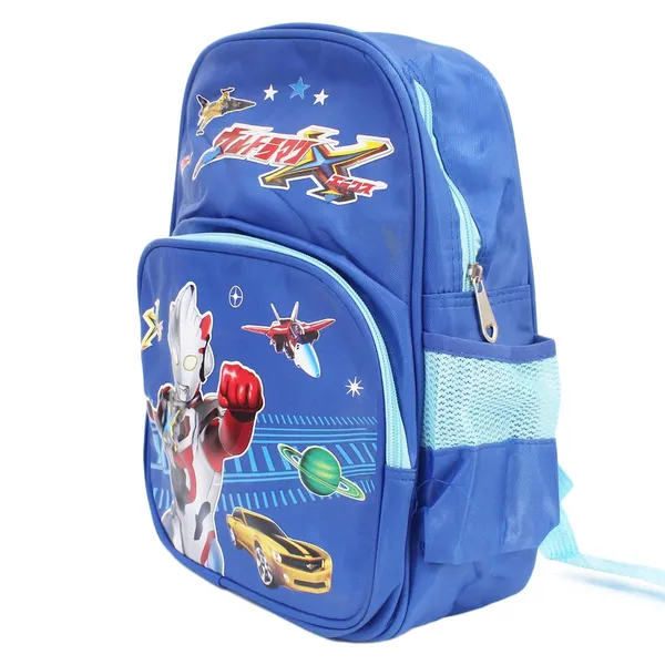 Blue Cartoon Printed Backpack For Kids | SY Bazzar