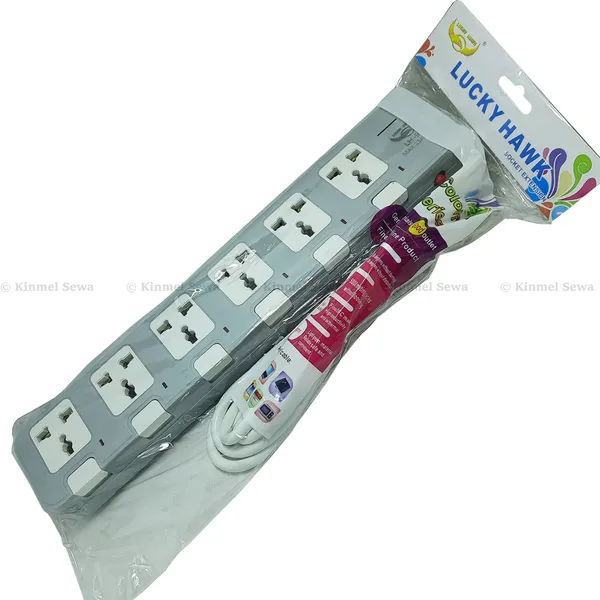 Lucky Hawk (LH-985) surge Protector 100% Copper Accessories 6 Port ...