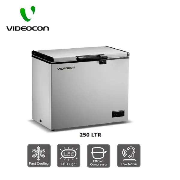 Videocon 250 Ltr Chest Freezer with Sliding Glass | SY Bazzar