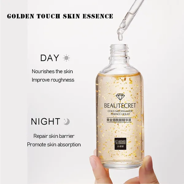 Senana Beautecret Cold Nicotinamide Essence Liquid, 24K Pure Gold Anti ...