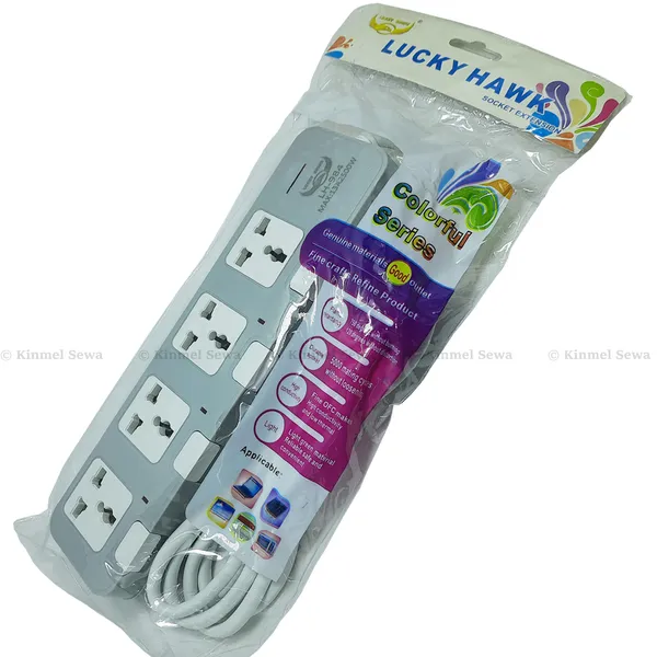 Lucky Hawk (LH-984) Surge Protector 4 Port 2500W 13A Max Extension ...