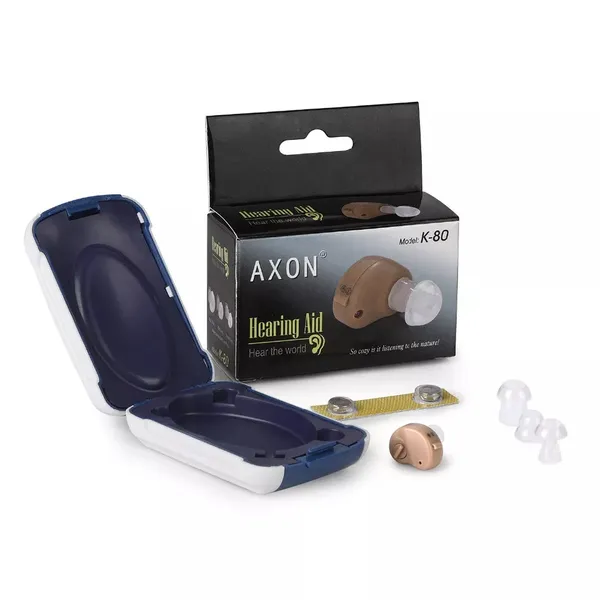Axon K80 Mini Hearing Aid With Adjustable Volume Clear Sound Easy Use ...