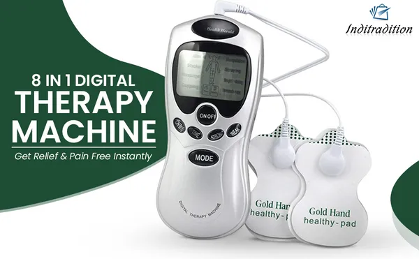 Digital Therapy Machine With 4 Pads (White) | SY Bazzar
