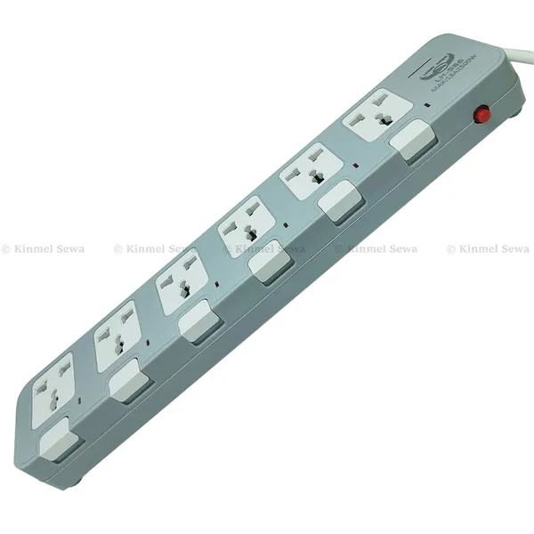 Lucky Hawk (LH-985) surge Protector 100% Copper Accessories 6 Port ...