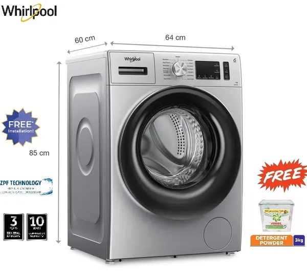 Whirlpool Xpert Care 7kg _ 33010 Front Load Washing Machine with in ...