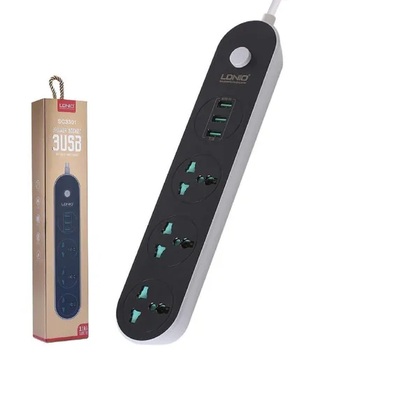 Lucky Hawk LH3301 3 Sockets + 3 USB Ports Multi-Socket | SY Bazzar