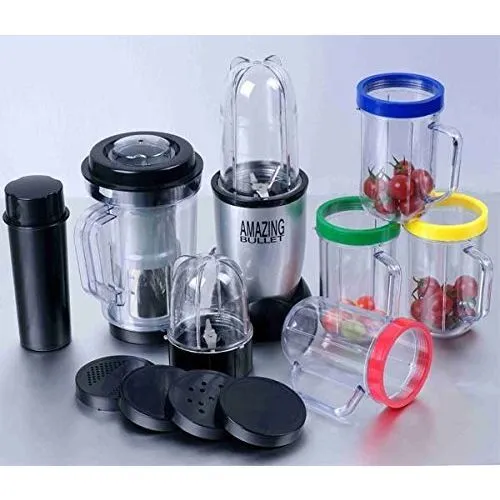 Genuine Magic Bullet Deluxe Blender Mixer, Grinder & Chopper (21 pcs ...