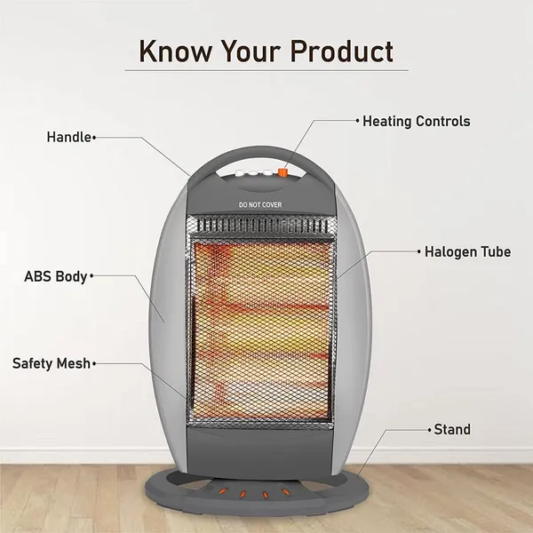 Tulip 3 Rod Halogen Heater 1200W Fire | SY Bazzar