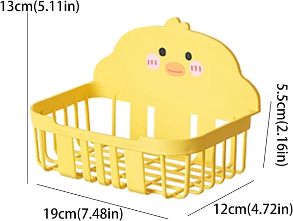 Cute Little Yellow Square Duck Tissue Box Space Saving Mini Paper Box ...