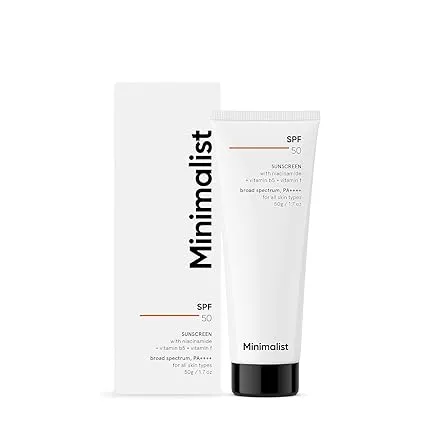 Minimalist Sunscreen SPF 50 Lightweight With Multi-Vitamins Broad ...