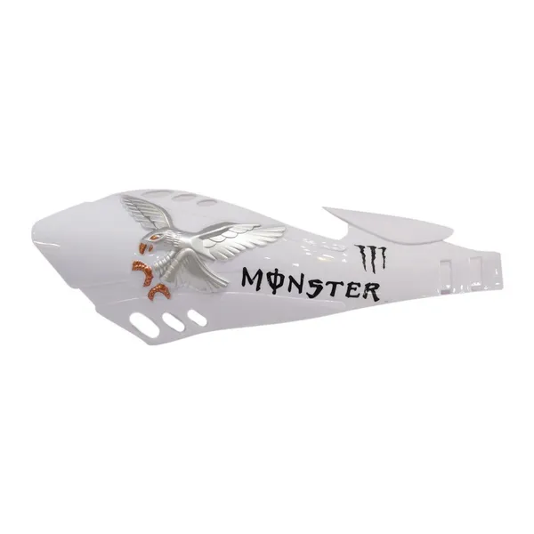 Monster Plastic White Hand Guard With Eagle Design | SY Bazzar