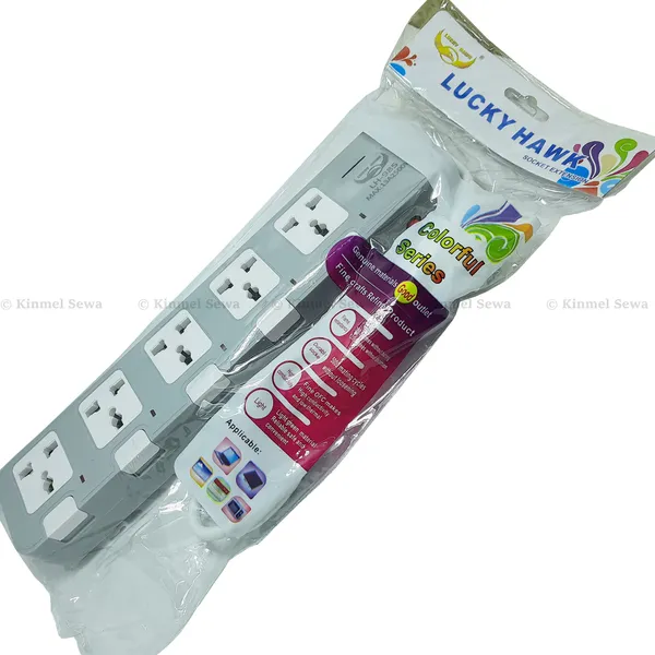 Lucky Hawk (LH-985) Surge protector 100% Copper Accessories 5 Port ...