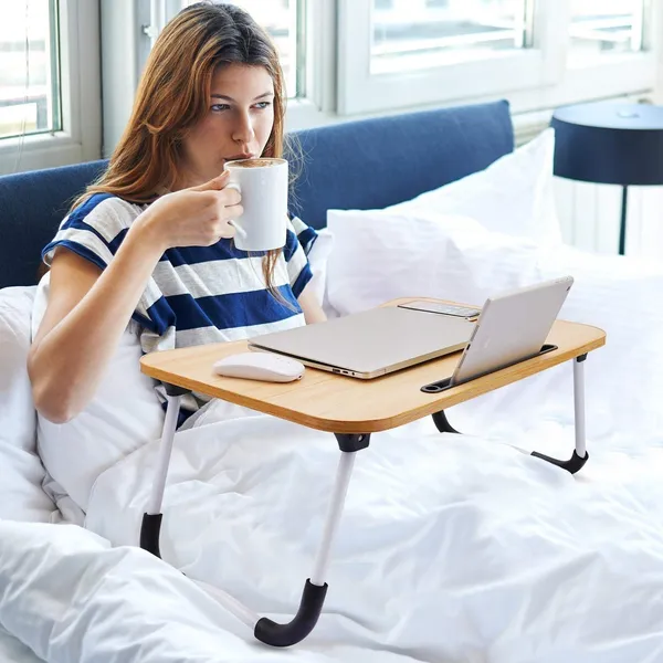 Foldable Bed Study Table Portable Multifunction Laptop Table | SY Bazzar