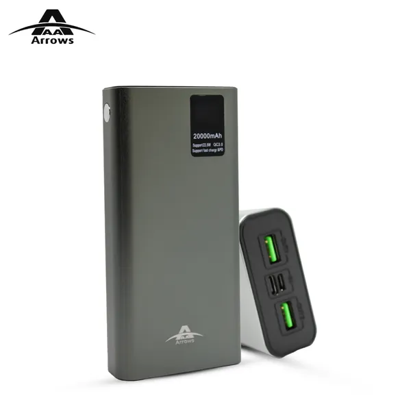 ARROWS PD22 20000 mAh Battery Power Bank Included Charging Cable ...