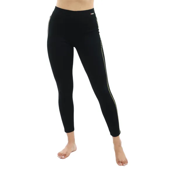 Black Cotton Stretchable Side Lining Design pant For Women | SY Bazzar