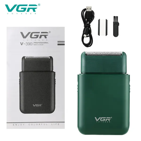 VGR V-390 Mini Single Blade Cordless Beard Trimmer Razor Rechargeable ...