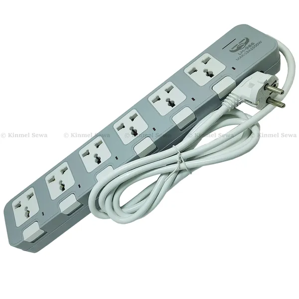 Lucky Hawk (LH-985) surge Protector 100% Copper Accessories 6 Port ...