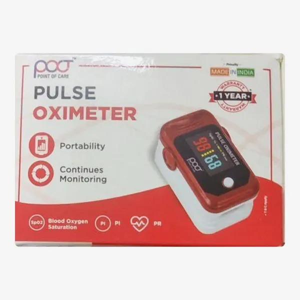 Point of Care Pulse Oximeter - with cover pouch - 1 Pcs Box | SY Bazzar