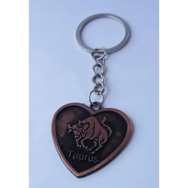 Key-ring / Key Chain taurus Zodiac (Brishav Rashi) (Birthstone April 20 ...