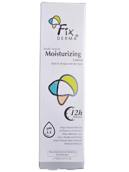 Fix Derma Moisturizing Lotion, Non-Comedogenic & Non-Greasy - 150 ml ...
