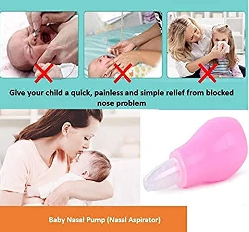 Baby Aspirator Nose Cleaner Ear Syringe Bulb Syringe Nasal Snot Sucker ...