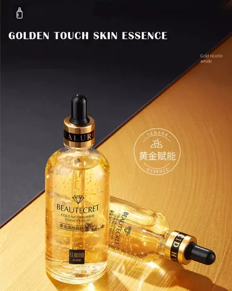 Senana Beautecret Cold Nicotinamide Essence Liquid, 24K Pure Gold Anti ...