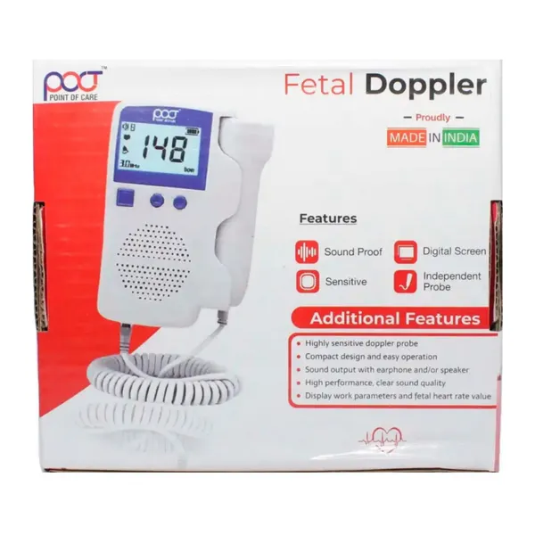 Point Of Care Fetal Doppler, For listening baby heartbeat | SY Bazzar