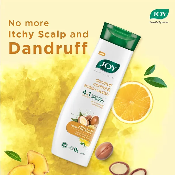 Joy Natural Actives Dandruff Control and Scalp Nourish 4 in 1 Multi ...