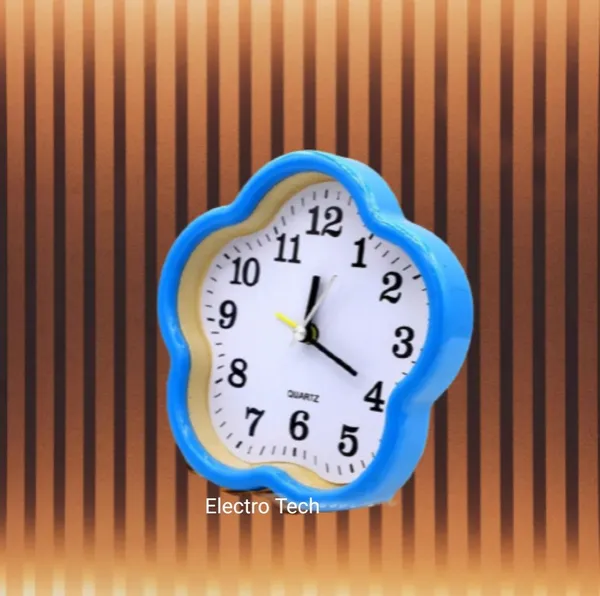 Flower Shaped Analog Table Clock | SY Bazzar