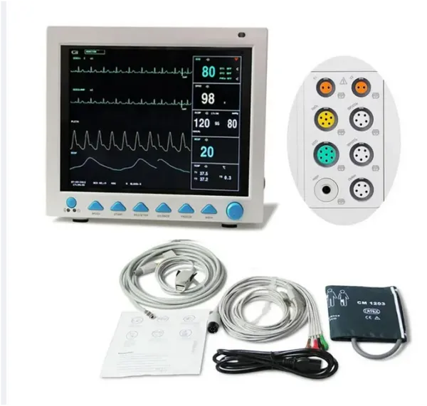 TenTabs Yonker Multipara Patient Monitor YK-8000C with Adult Probe | 5 ...