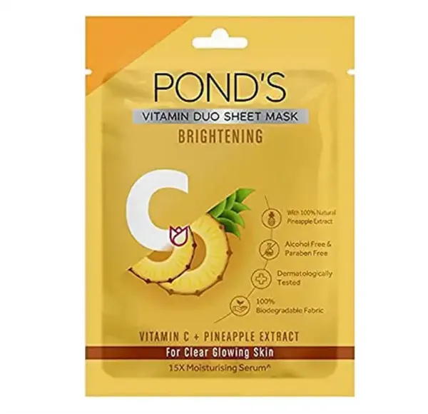 Pond`s Sheet Face Mask Pineapple Extract 25ml Ind | SY Bazzar