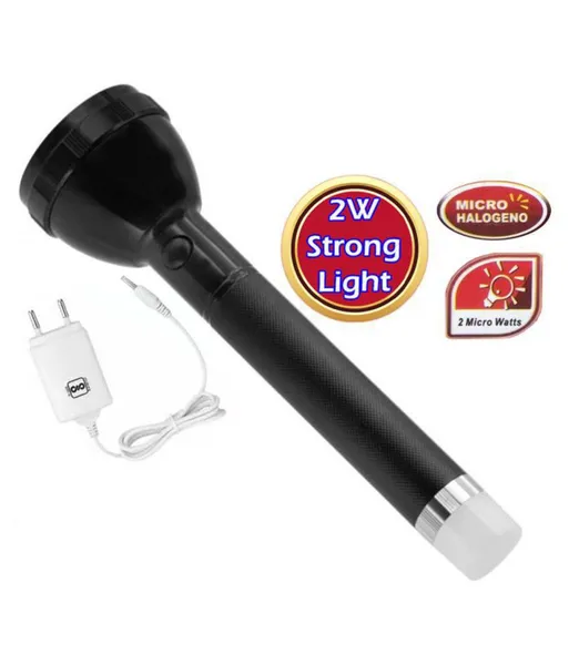 JY Super 9050 High Power 2W Rechargeable Torch with Dual Mode LED Torch ...