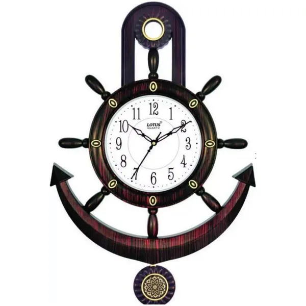 Lotus Pendulum Analog Wall Clock-Model 6949 | SY Bazzar