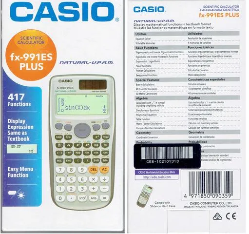 Casio FX991ES Plus Scientific Calculator | SY Bazzar