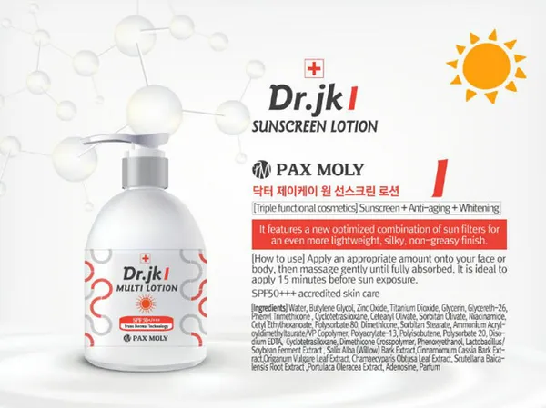 Pax Moly Dr. Jk1 Sunscreen Lotion SPF 50+/PA+++ 200ml | SY Bazzar