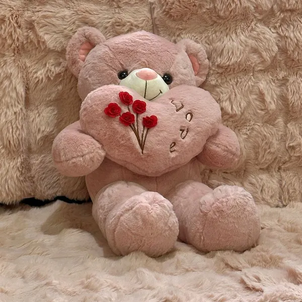 Cute Stuffed Love Teddy Bear Doll | SY Bazzar