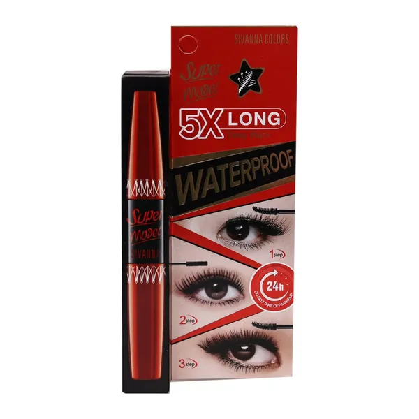Sivanna Colors Mascara Super Model 5X Long Deep Black Waterproof ...