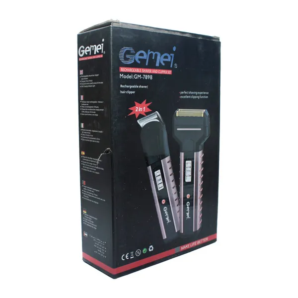 GEMEI GM-789A Rechargeable Shaver & Nose Trimmer | SY Bazzar