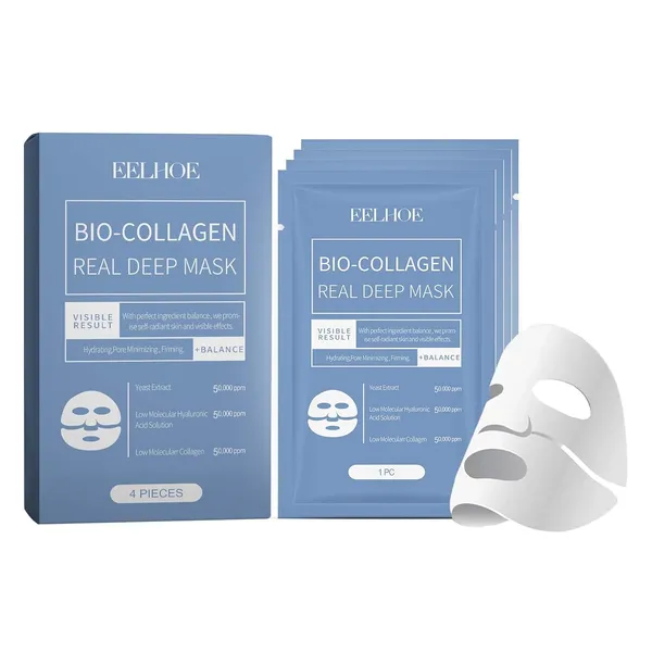 EELHOE Bio-Collagen Real Deep Mask - 4 Pieces | SY Bazzar