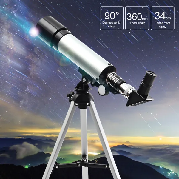 F36050M Astronomical Telescope With Portable Tripod Monocular Zoom ...
