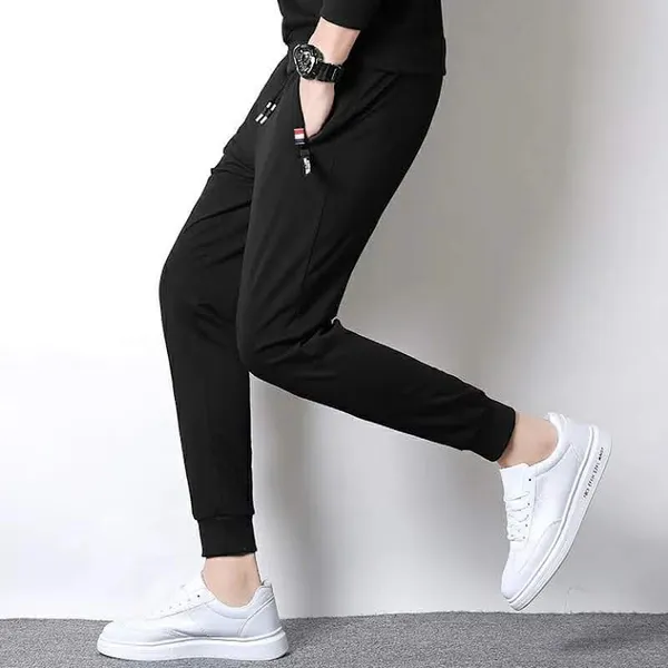 Men's Summer Stretchable 3 Zipped Pocket Joggers | SY Bazzar