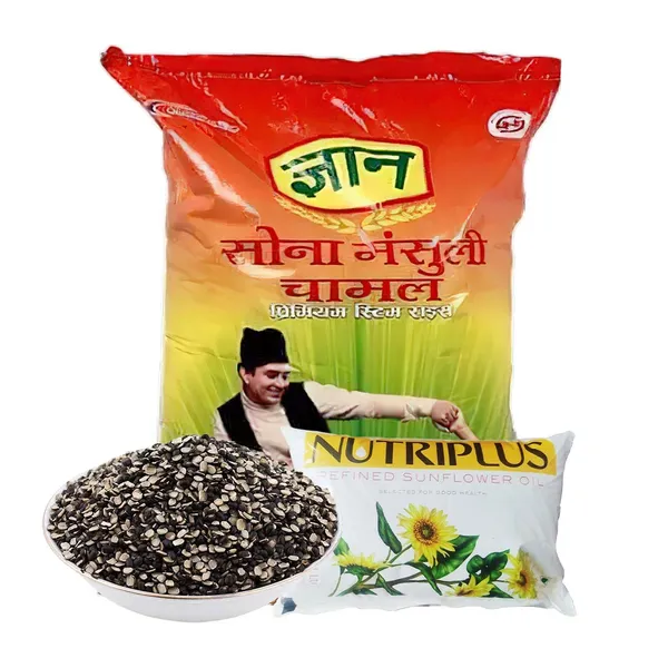 Groceries Combo ( Gyan Sona Mansuli Rice, Maas Daal, Nutriplus oil ...