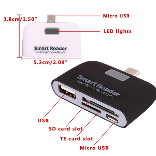 4 In 1 Type-C Smart Card Reader | SY Bazzar