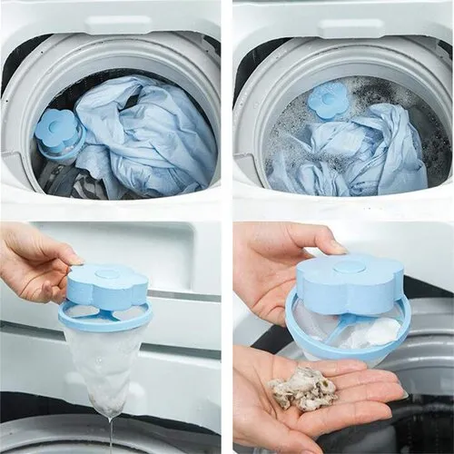 Washing Machine Lint Filter Bag Clothes Clean Wash Ball Universal ...