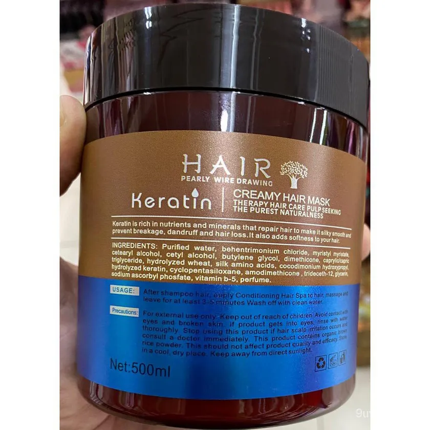 Keratin Moisturizing & Smooth Creamy Hair Mask (Without box) Original ...