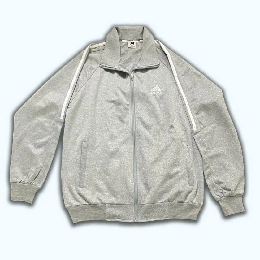 Light Grey with White Stripes Essentials Tracksuit | SY Bazzar